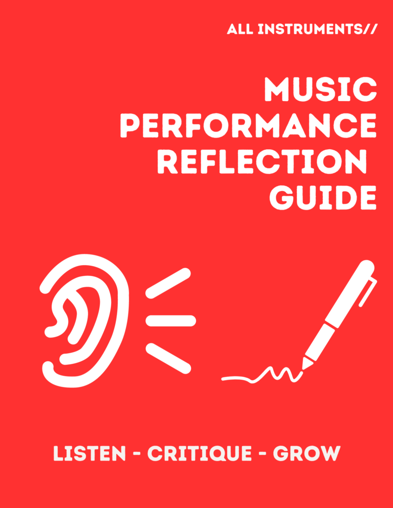 Help Your Students Grow With The Music Performance Reflection Guide ...